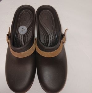 CROCS | Shoes | Dual Crocs Confort Sarah Mule Expresso Women Sz 7 Slip ...